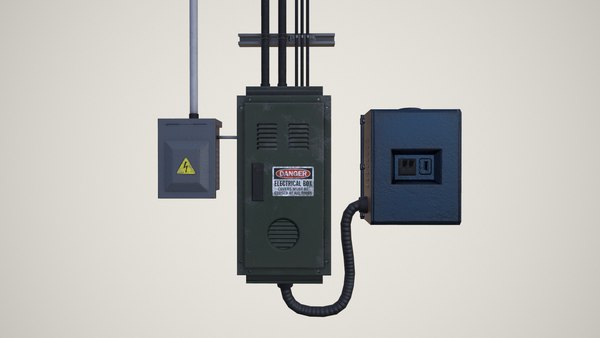 3D electrical boxes - TurboSquid 1271373