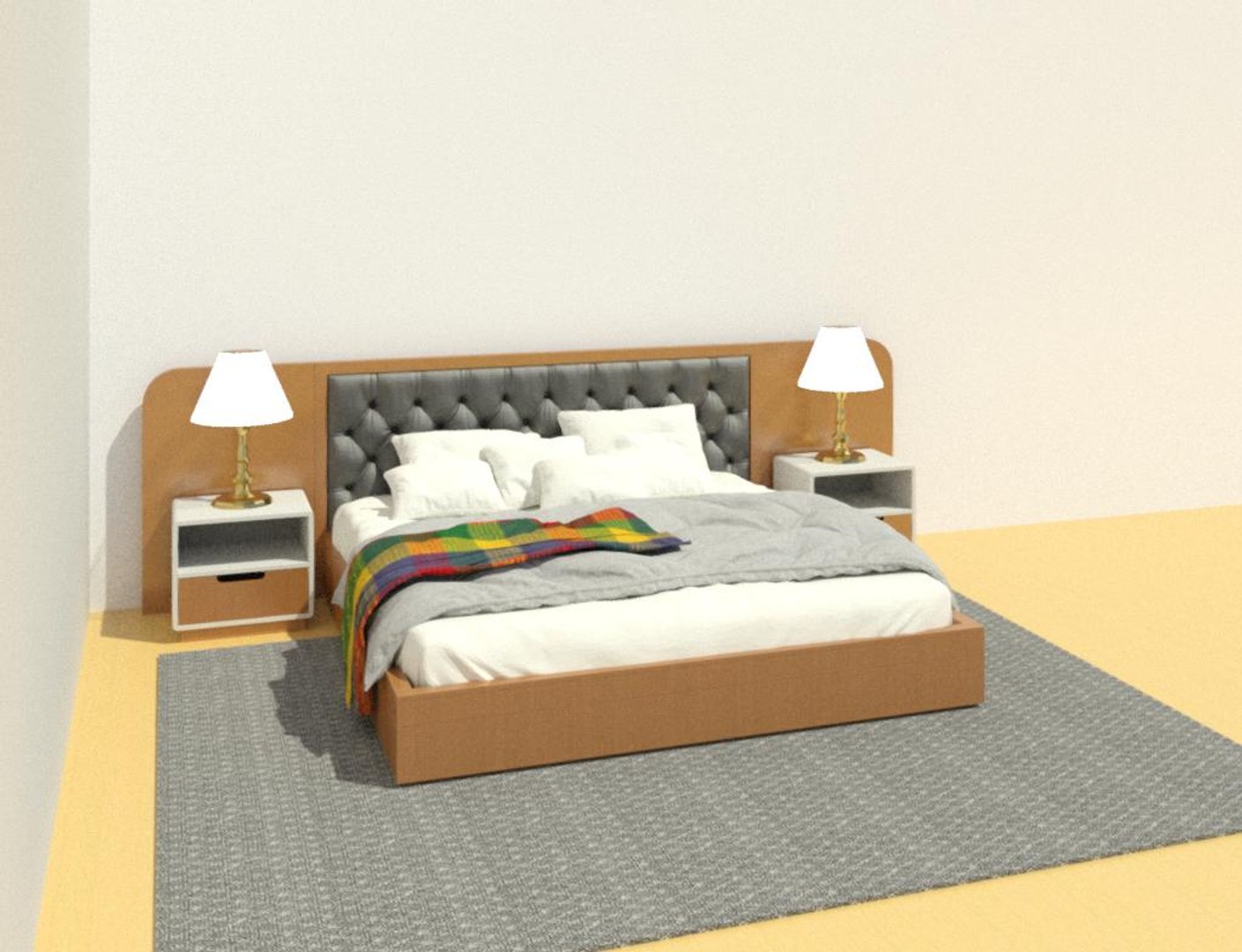 King Bed 3D Model - TurboSquid 1465724