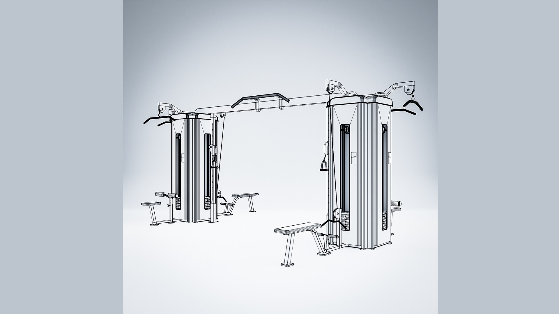 6 Gym Equipment Blender -Fbx -Obj 3D Model - TurboSquid 2060052