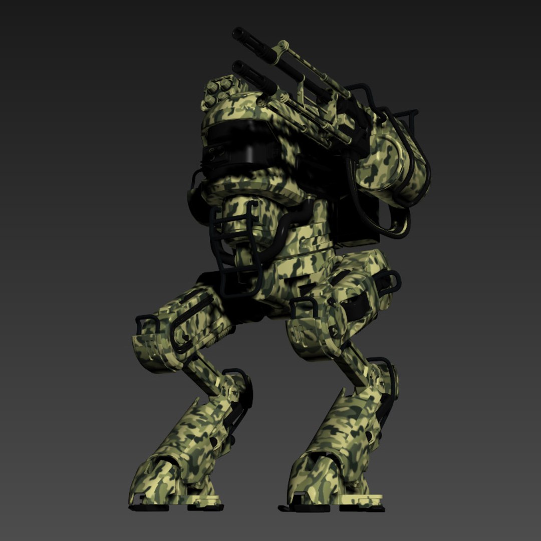 3D Robot Rocket Launcher - TurboSquid 1243234