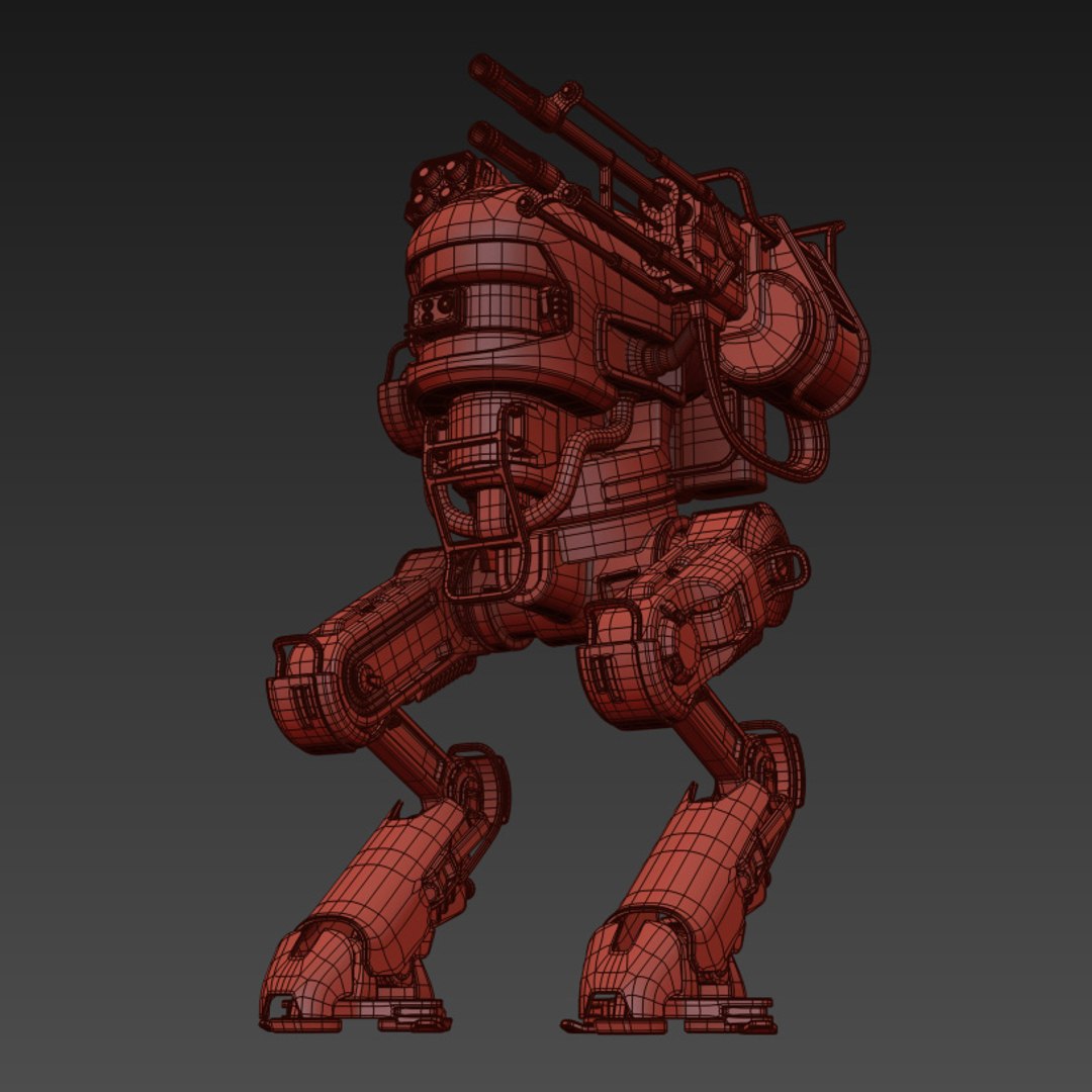 3D Robot Rocket Launcher - TurboSquid 1243234