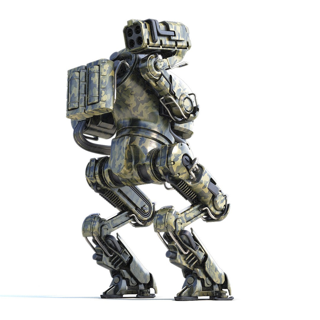 3D Robot Rocket Launcher - TurboSquid 1243234