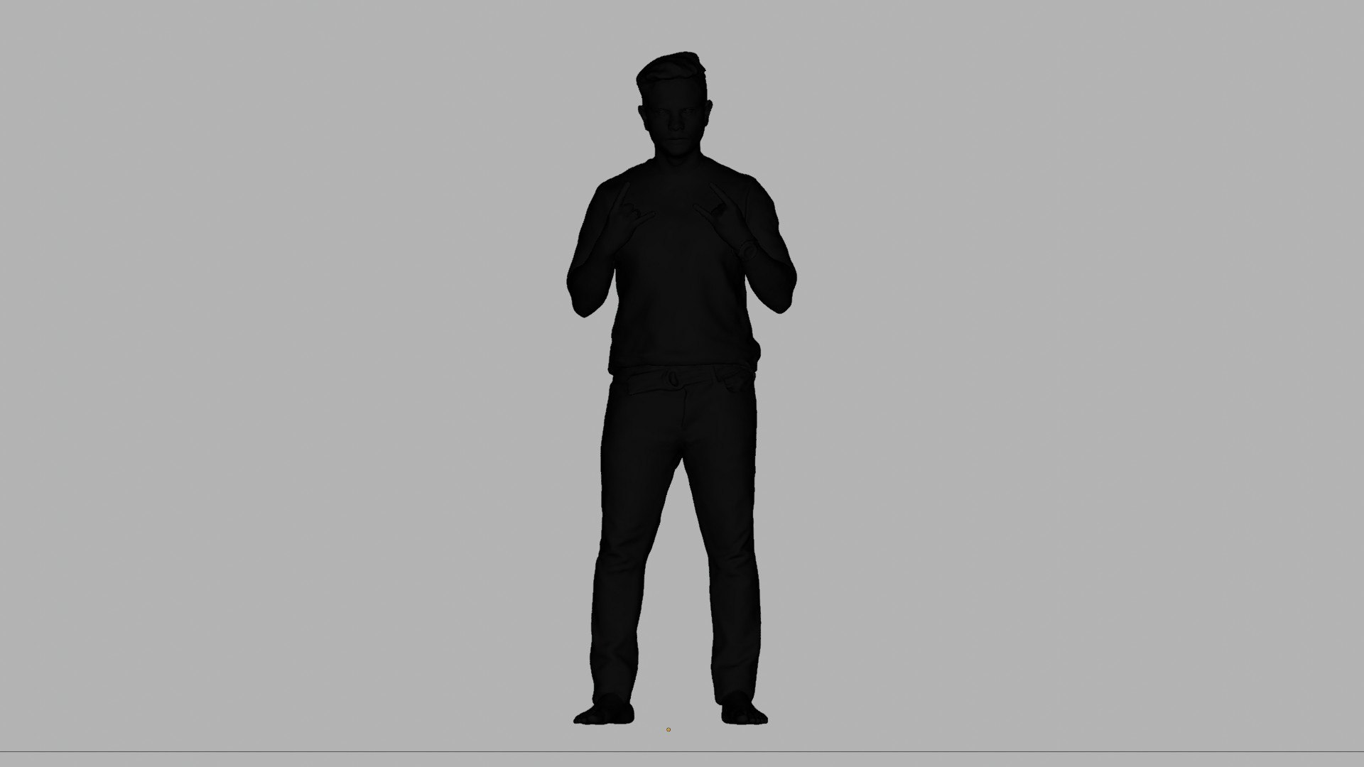 3D Man Standing With Action Model - TurboSquid 2029833