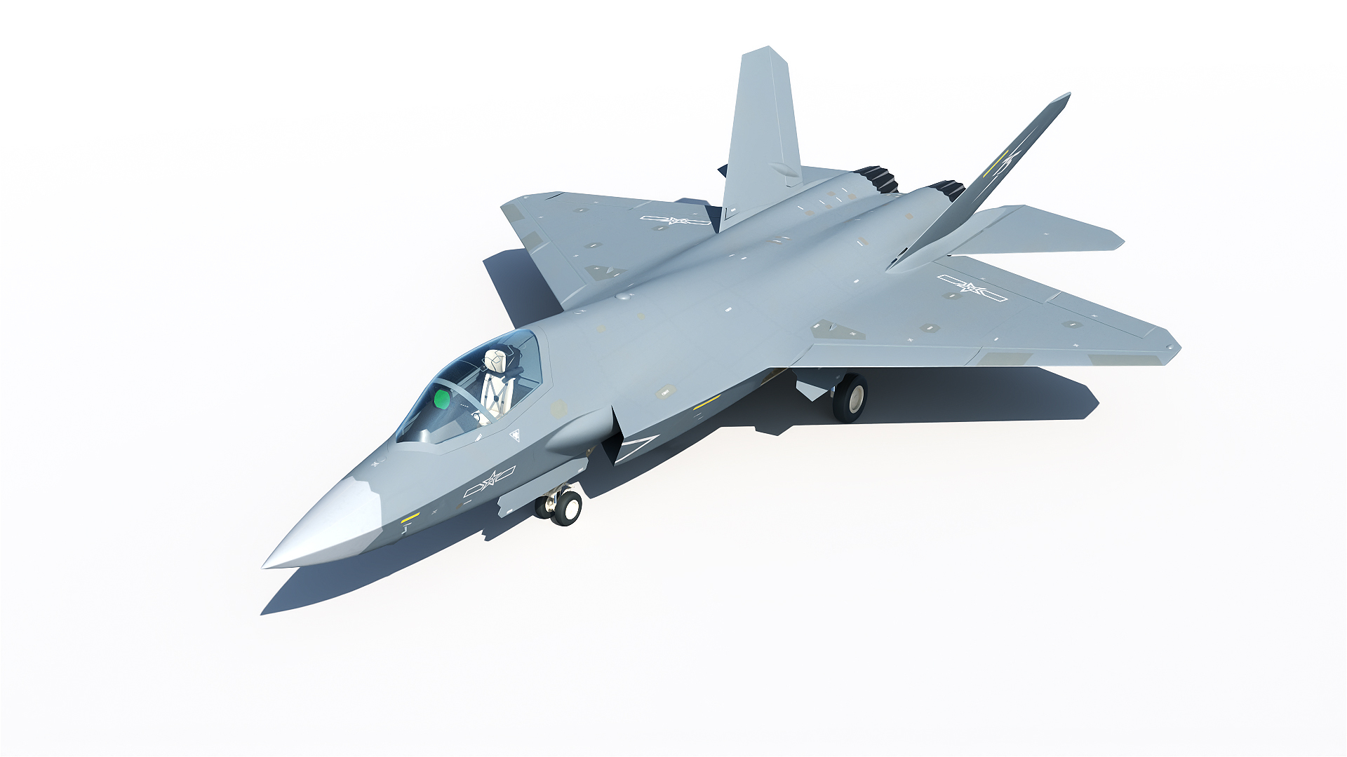 J-35A 2024 China International Aviation Aerospace Exhibition 3D Model ...