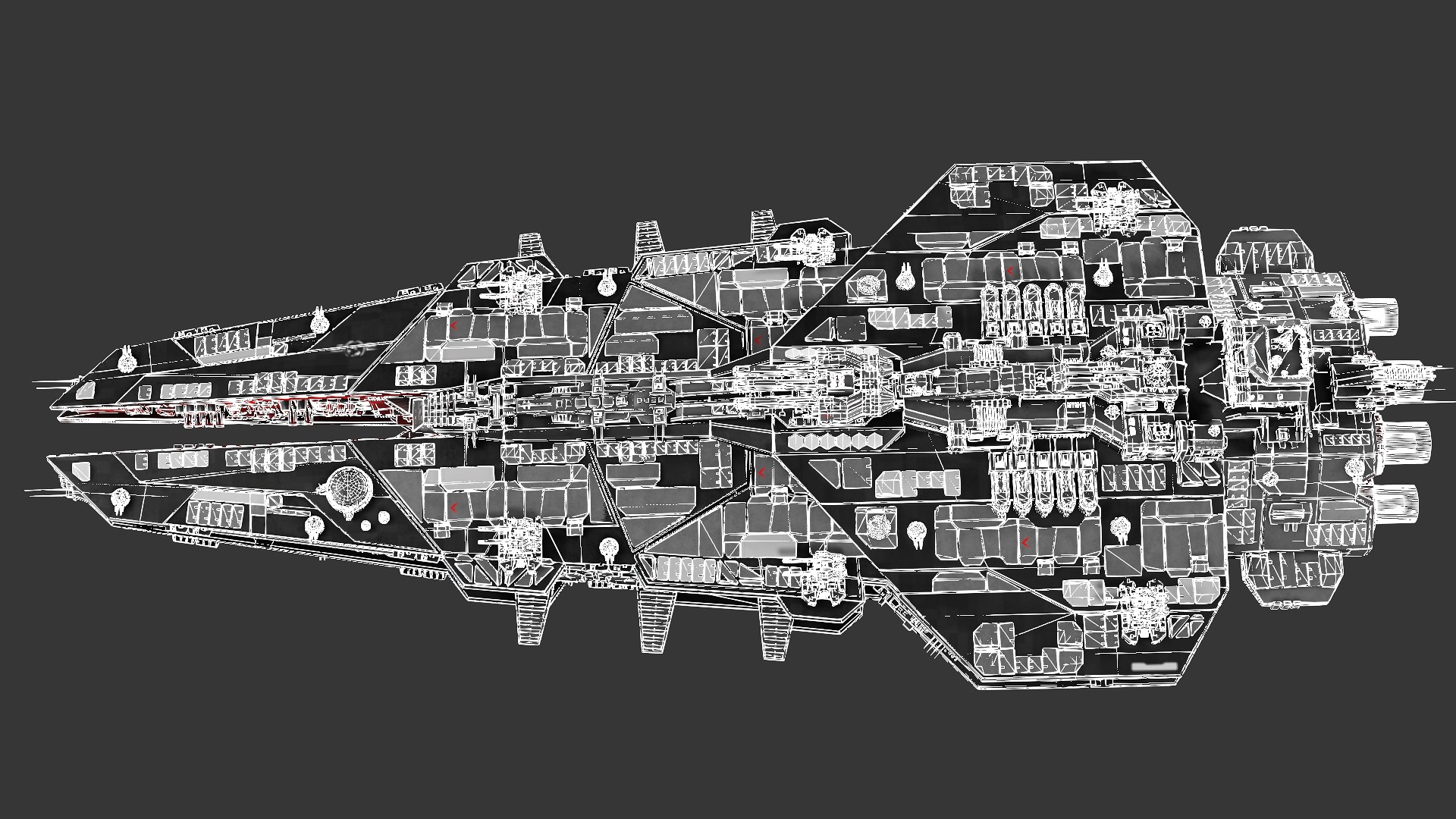 War Spaceship 3D Model - TurboSquid 1983263