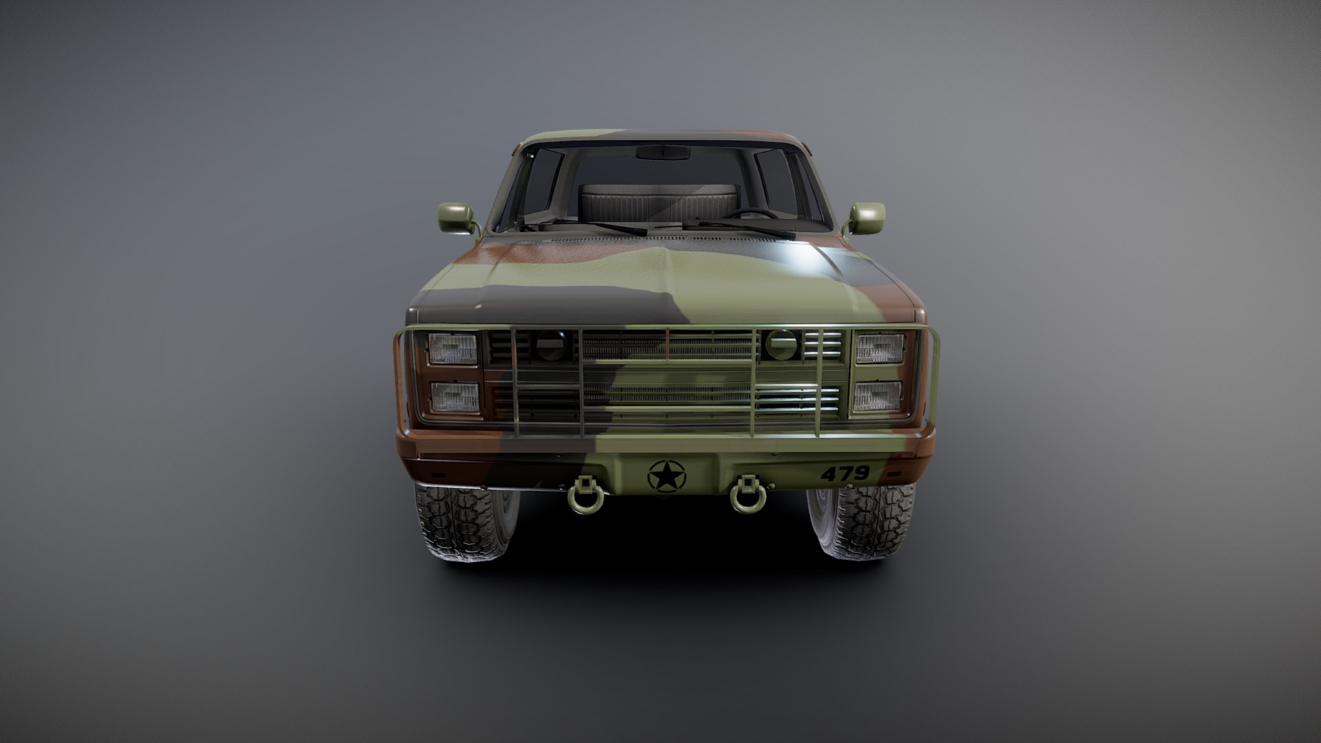 USA Military Offroad Vehicle - Tactical 4x4 Army Truck - Game Ready PBR ...
