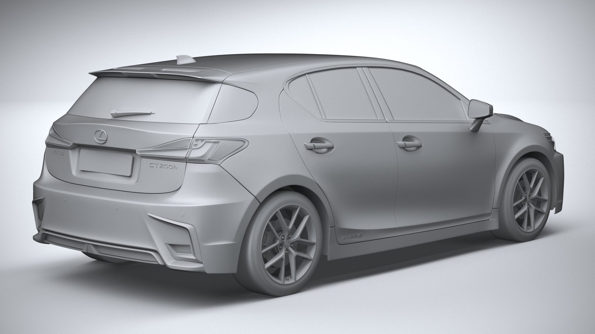 Lexus ct 200h model - TurboSquid 1515298