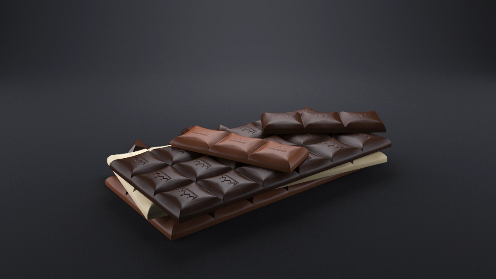 Realistic Chocolate Bars Max