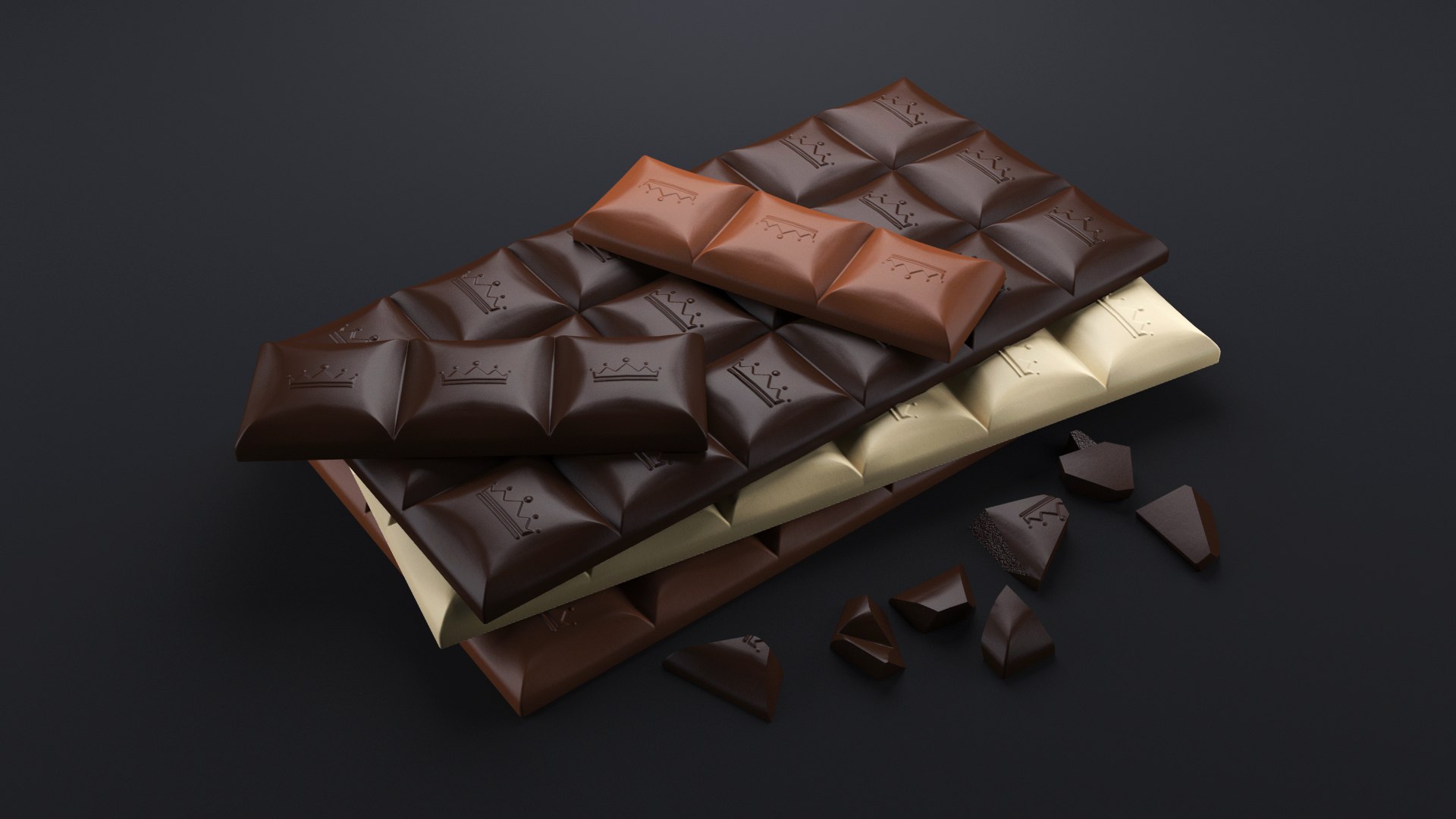 Realistic Chocolate Bars Max