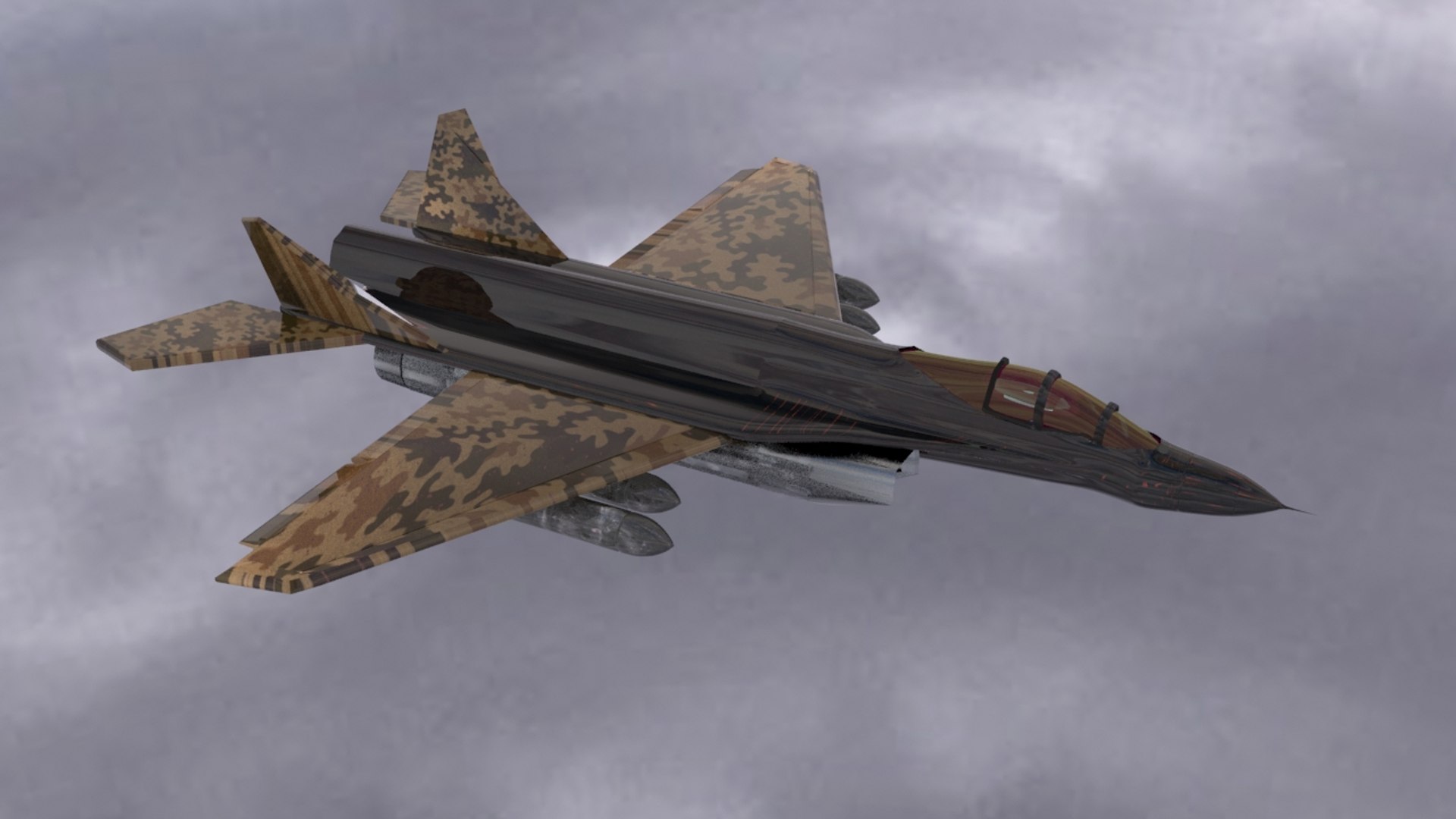 Mig Mig-35 3d Model