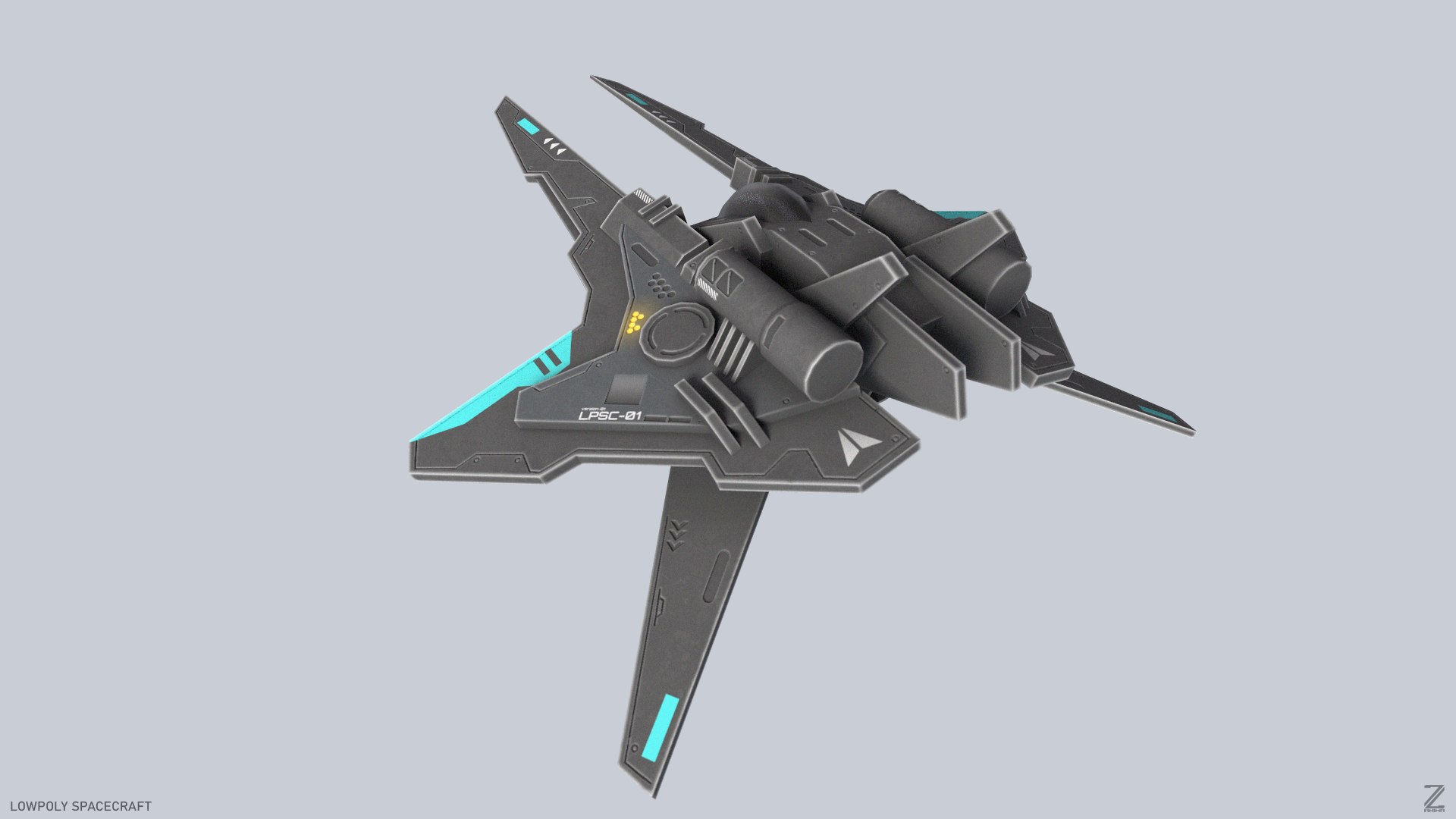 Low Poly Spacecraft 3D Model - TurboSquid 2239566