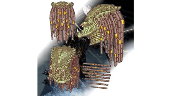 Cabeça de predador com dreadlocks STL 3D Print Files Modelo 3D ...