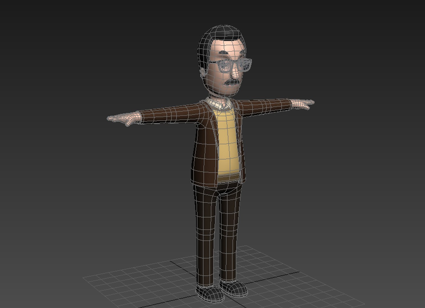 3D Professor Character Cartoon Model - TurboSquid 1336320