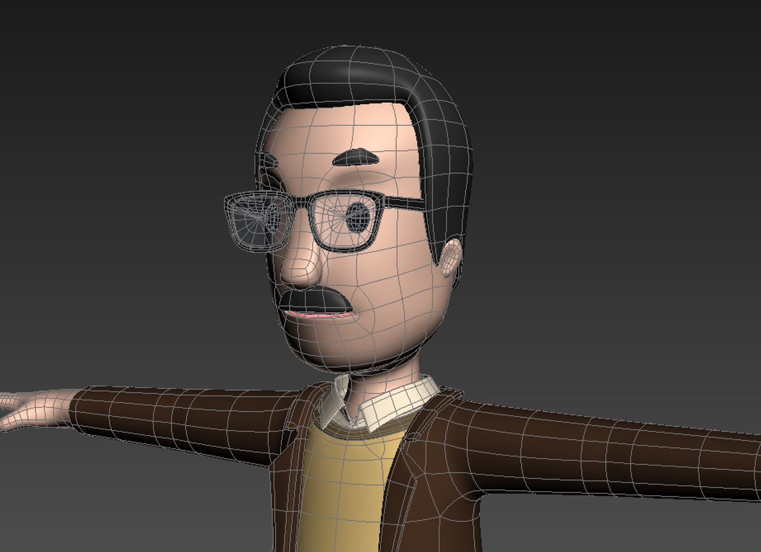 3D Professor Character Cartoon Model - TurboSquid 1336320
