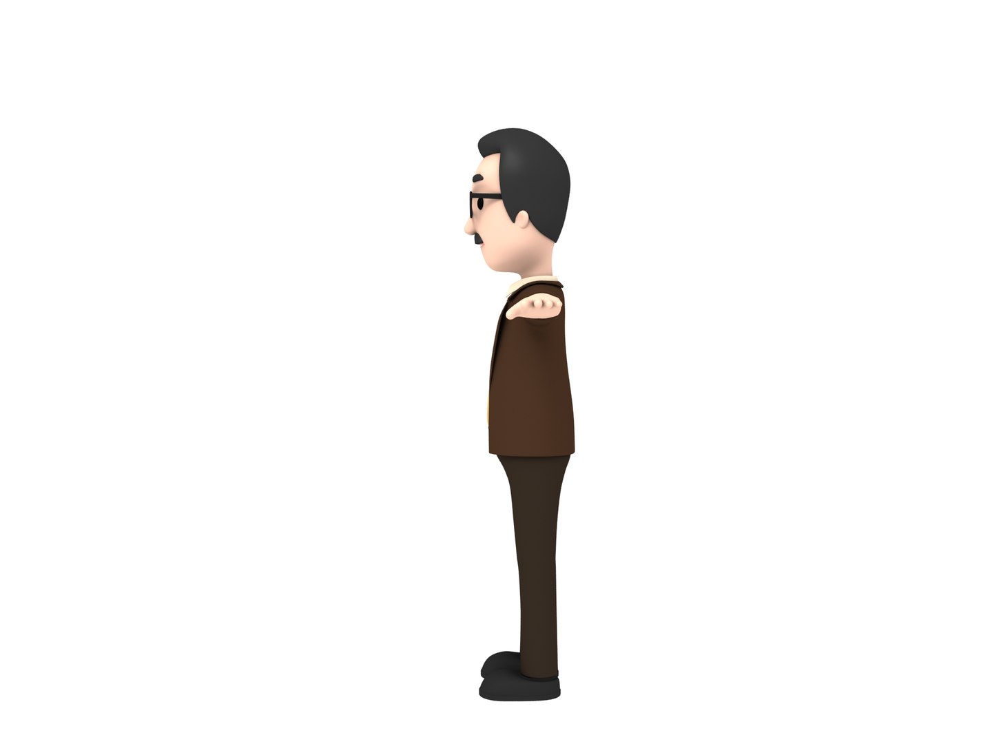 3D Professor Character Cartoon Model - TurboSquid 1336320