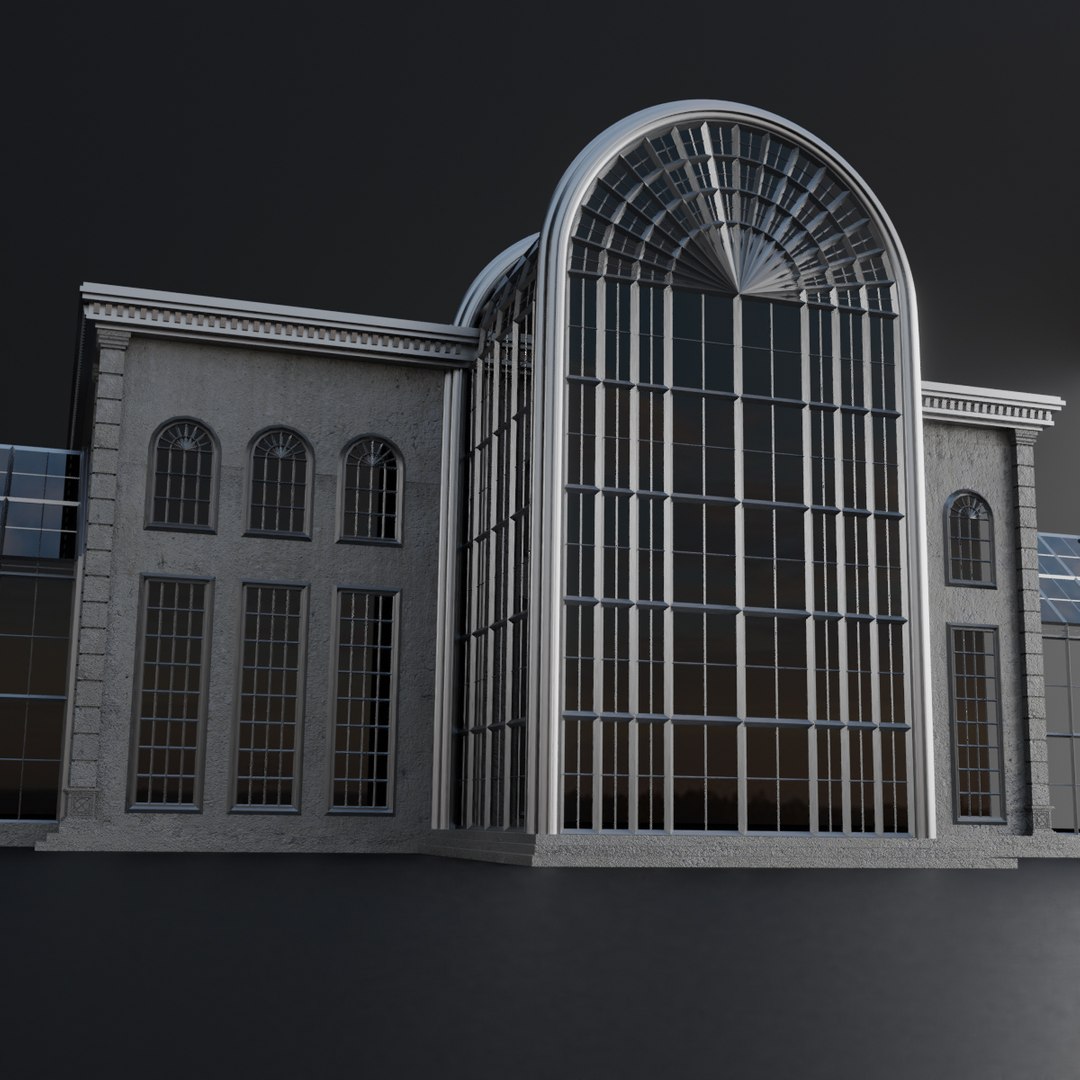 3D Model Scifi Steampunk Building Architectural - TurboSquid 1573653