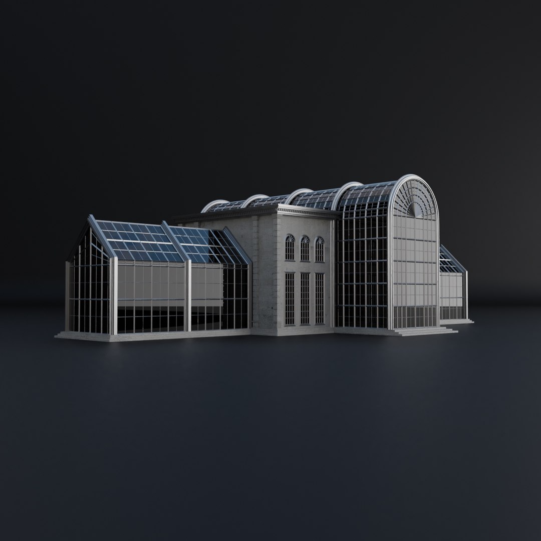 3D Model Scifi Steampunk Building Architectural - TurboSquid 1573653