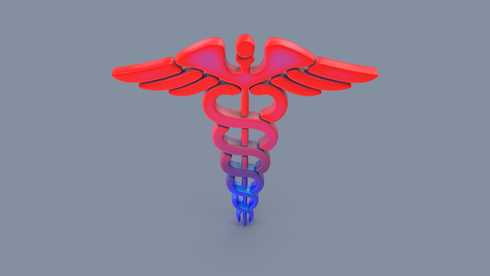 Logo Caduceus 3D Model - TurboSquid 1780460