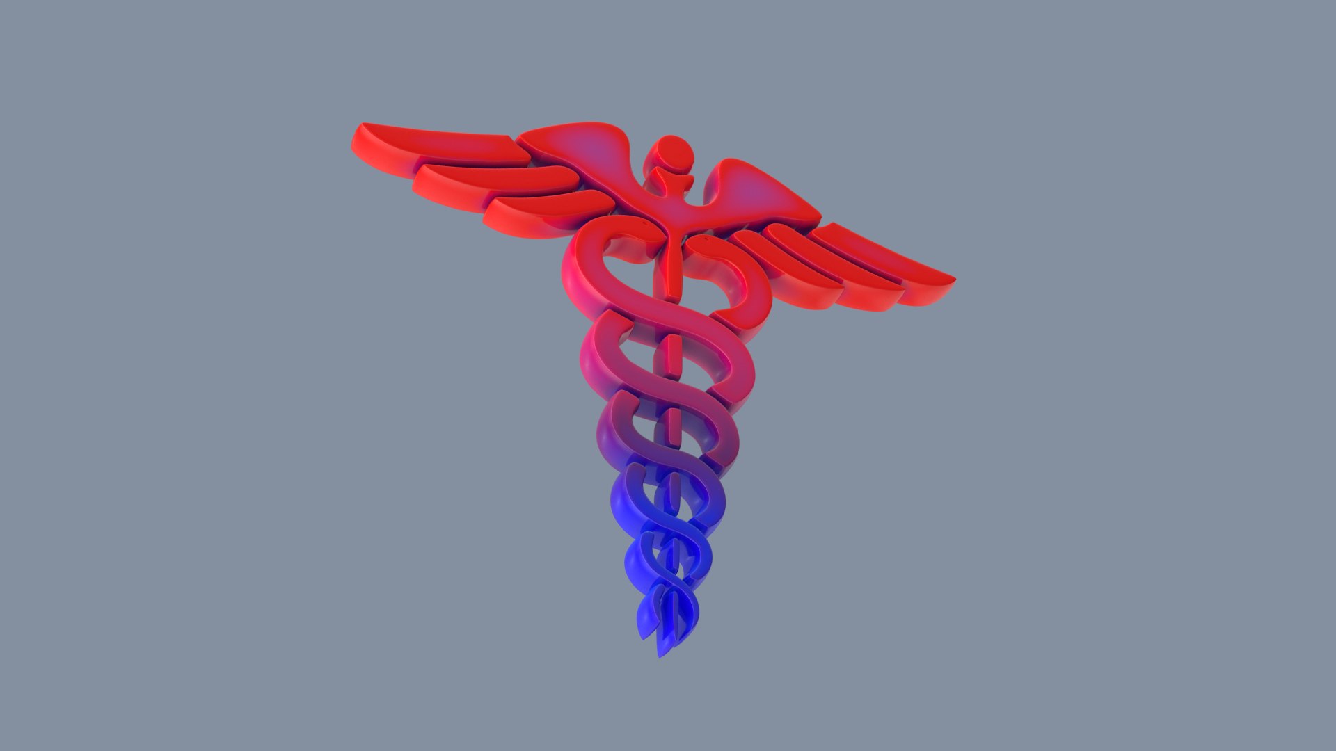 Logo Caduceus 3D Model - TurboSquid 1780460