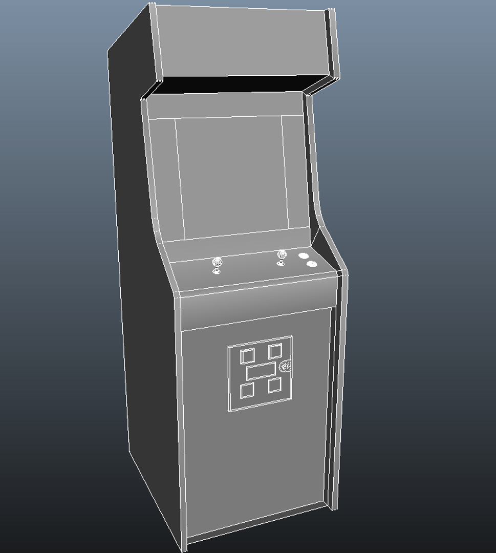 classic robotron arcade 3d model