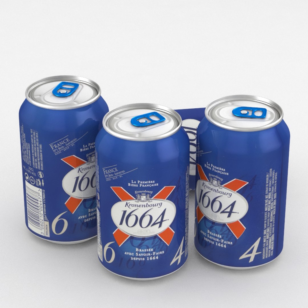 3D beer 1664 kronenbourg model - TurboSquid 1155439