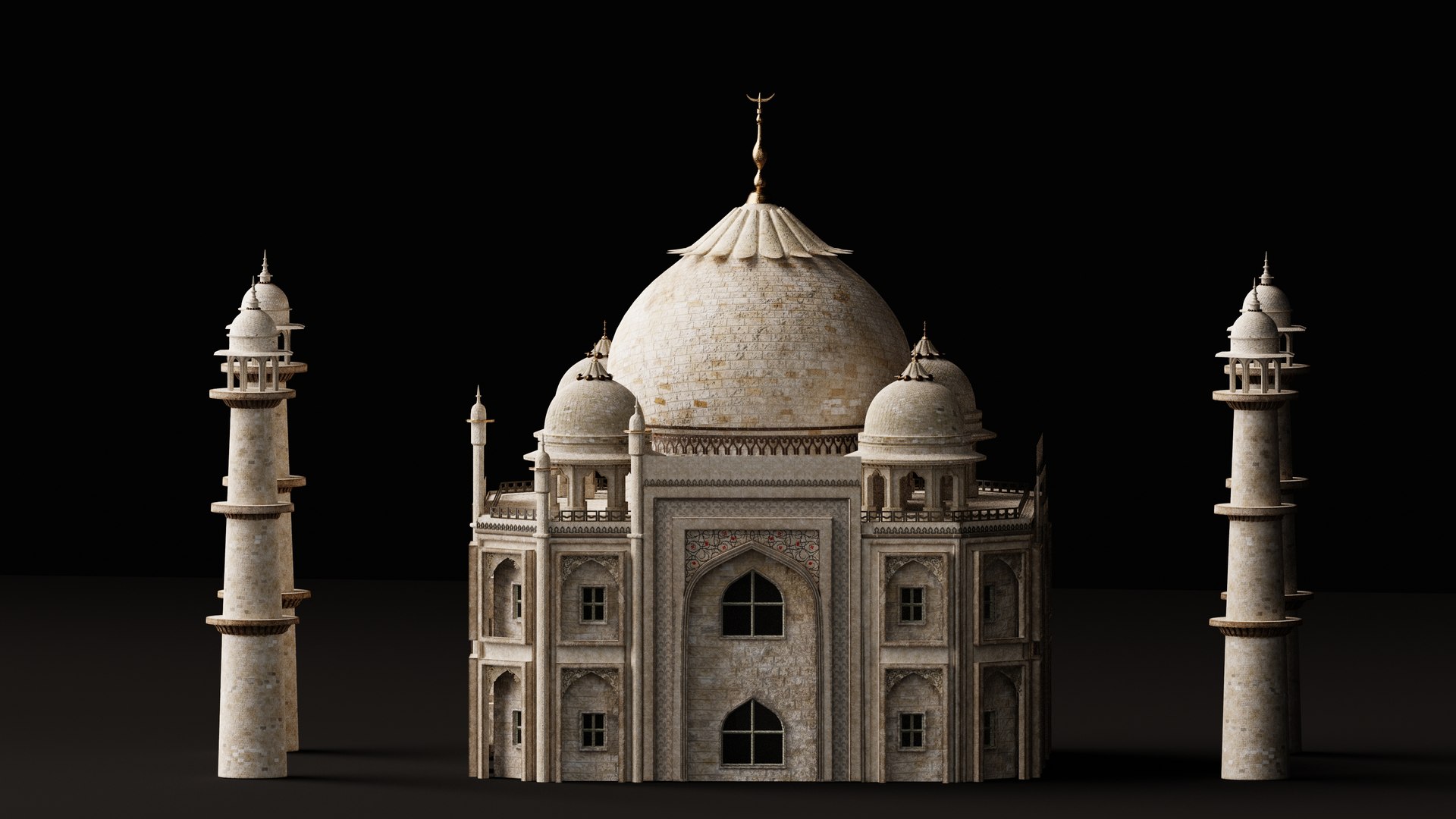 Taj Mahal 3D Model - TurboSquid 2124973