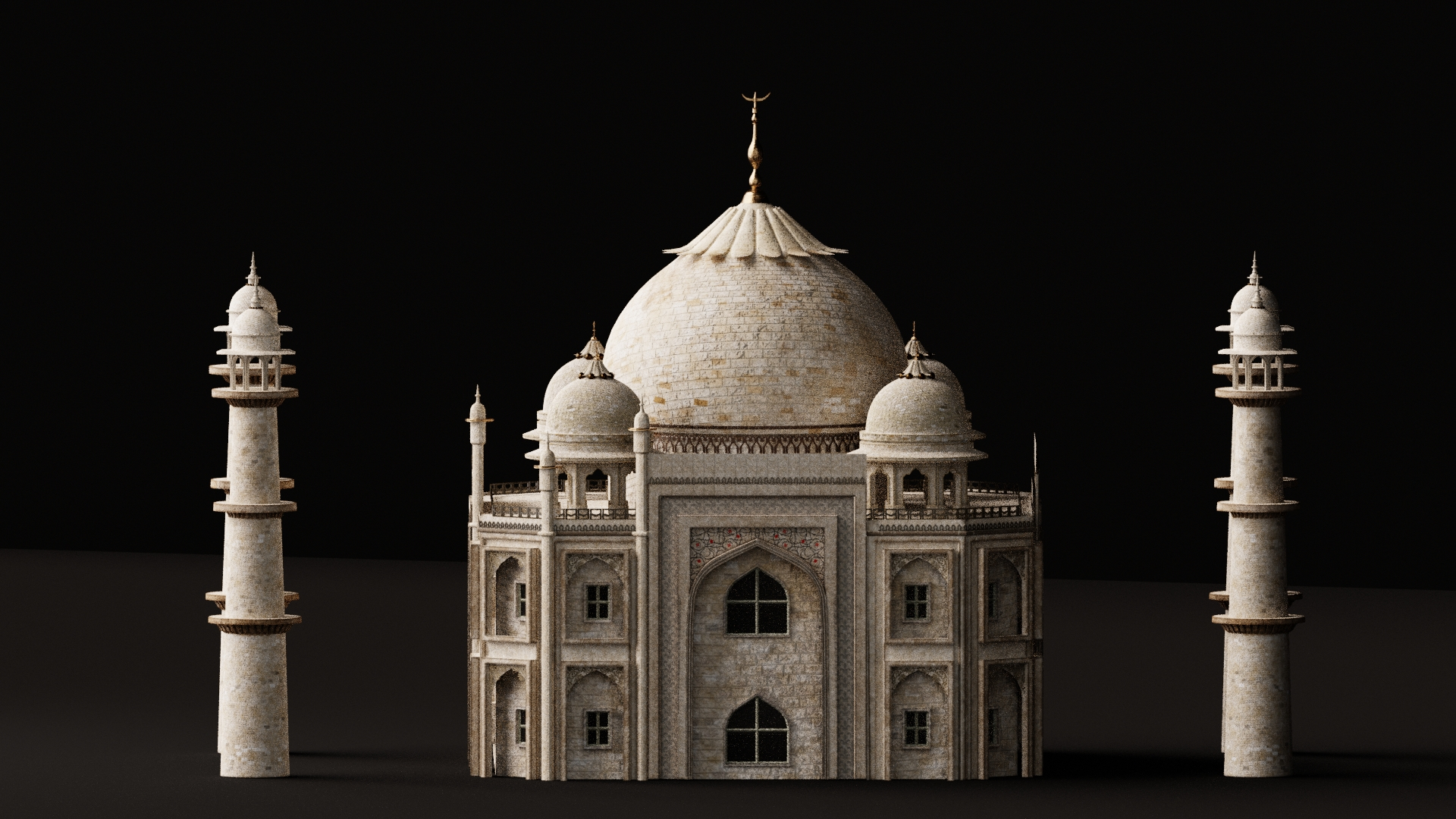 Taj Mahal 3D Model - TurboSquid 2124973