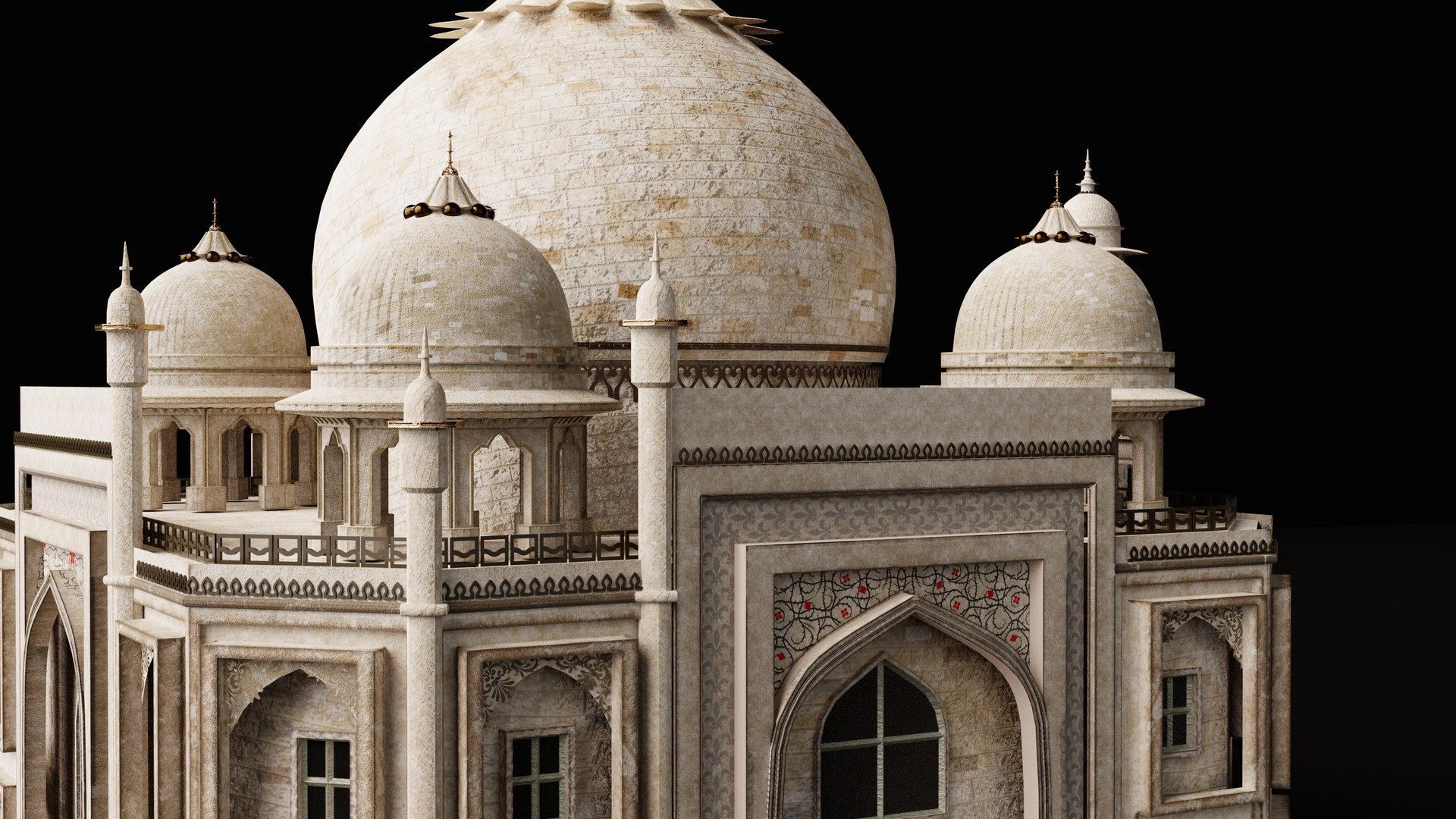 Taj Mahal 3D Model - TurboSquid 2124973