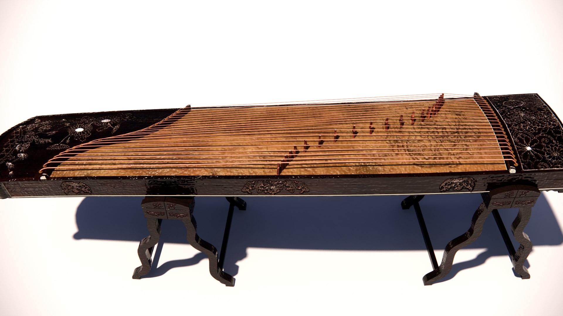 Chinese instrument Guzheng collection 3D model - TurboSquid 2073174