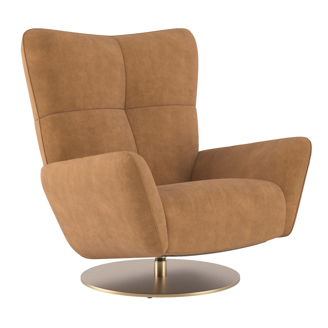 RH BAXTER SWIVEL RECLINER 3D Model - TurboSquid 2401454