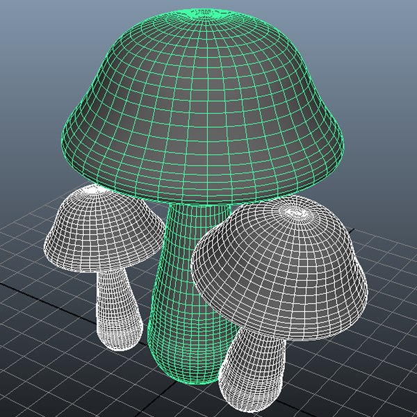 free obj model mushroom