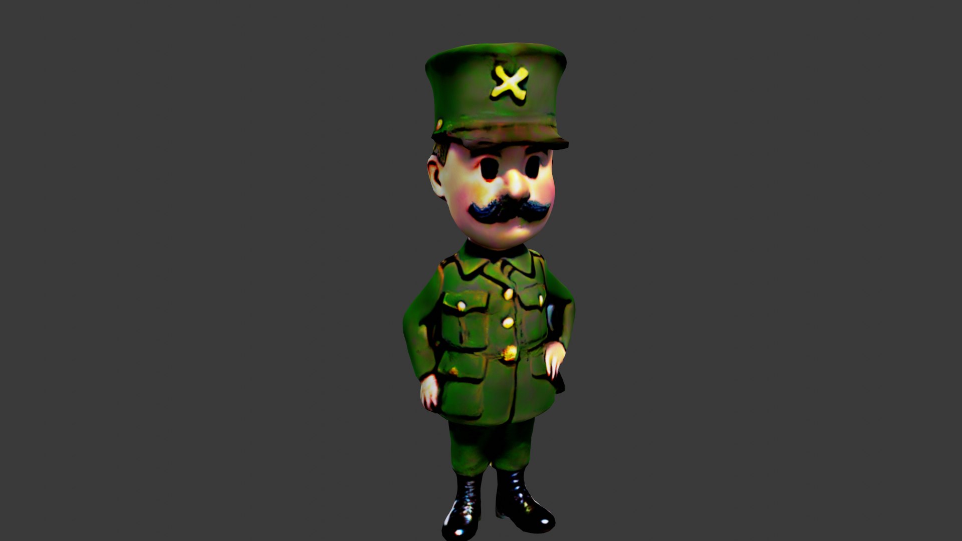 World War I Commander Soldier 3D Model - TurboSquid 2128055
