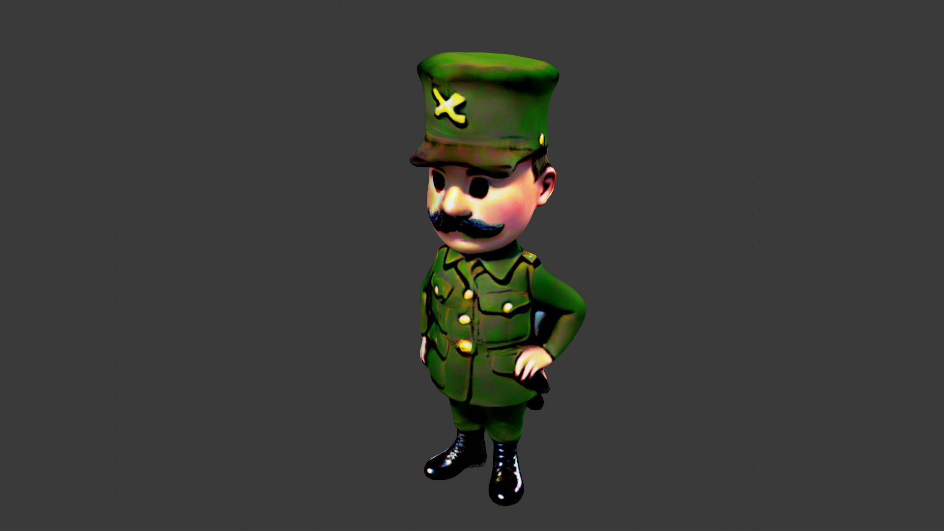 World War I Commander Soldier 3D Model - TurboSquid 2128055