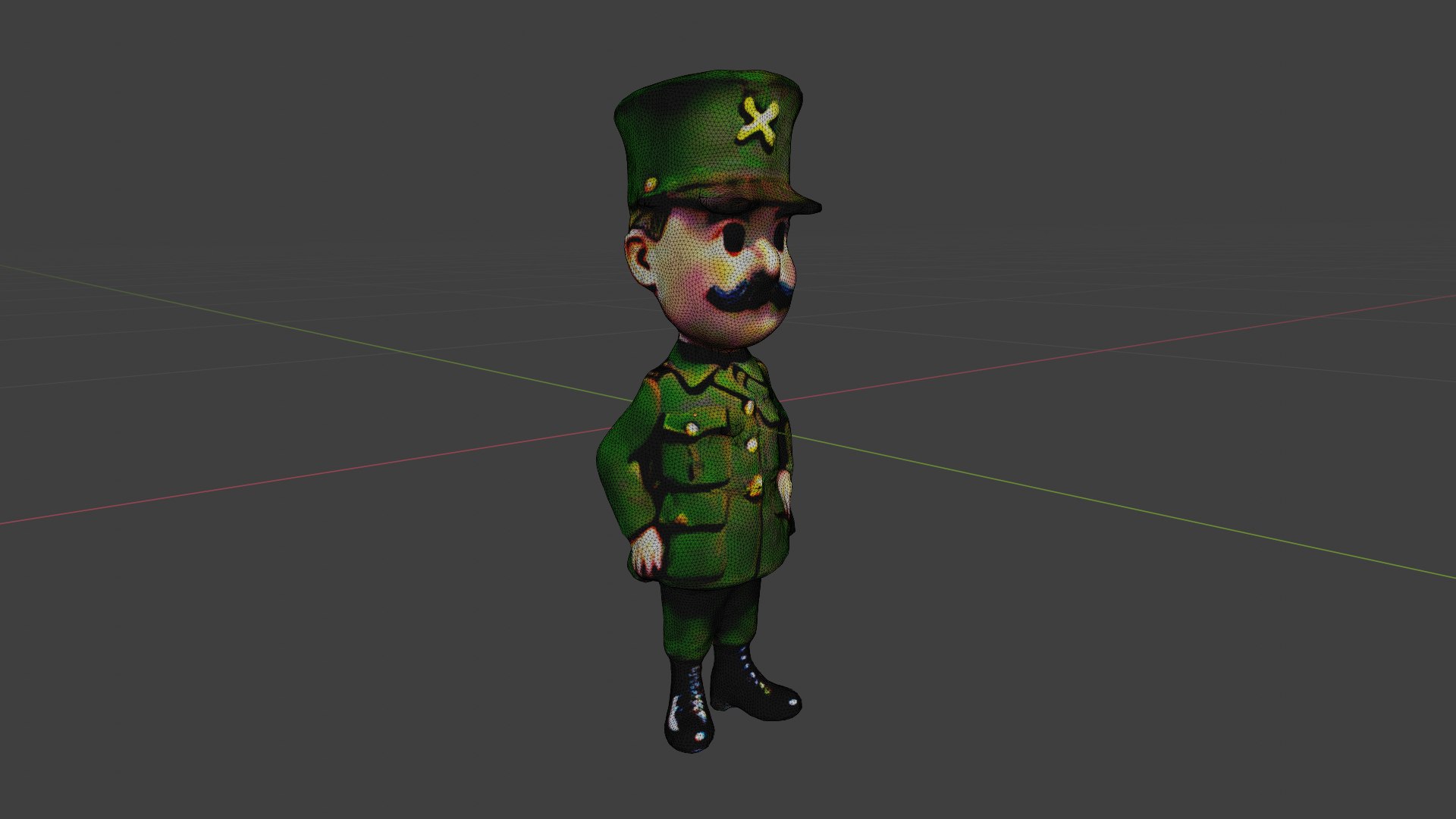 World War I Commander Soldier 3D Model - TurboSquid 2128055