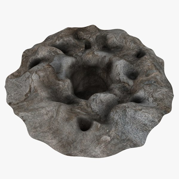 3d 3ds realistic hole 02 blue