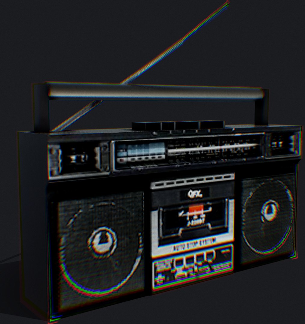 3D Low Poly Boom Box - TurboSquid 1886808