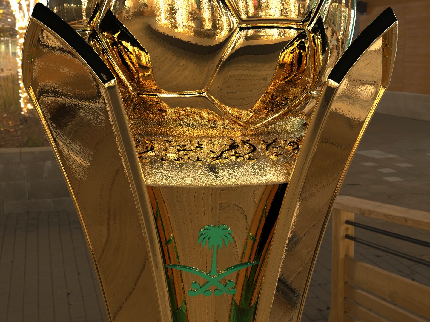 Saudi Kings Cup Trophy - Newest Version - Cinematic - 3D Print Model ...