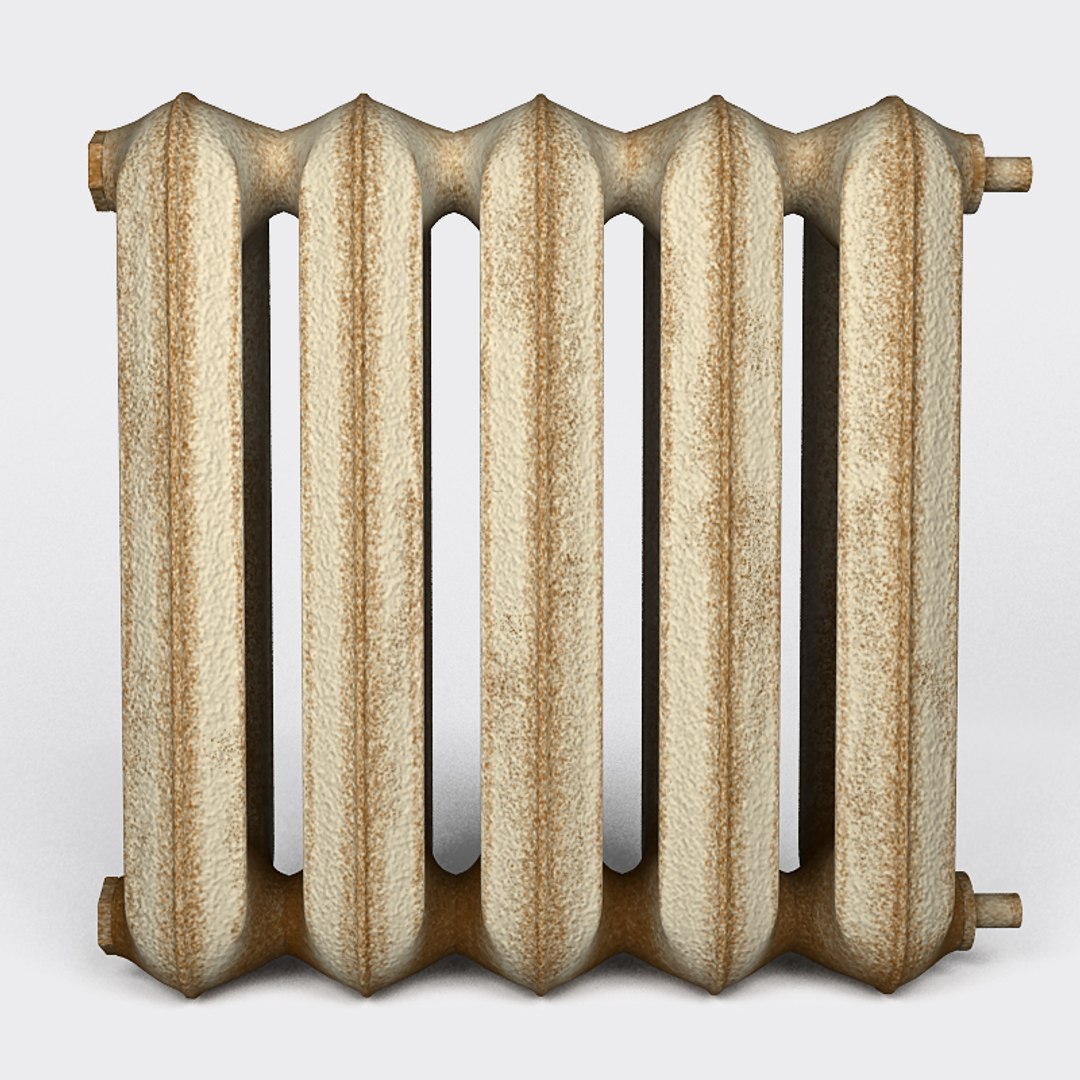 Max Rusty Cast Iron Radiator