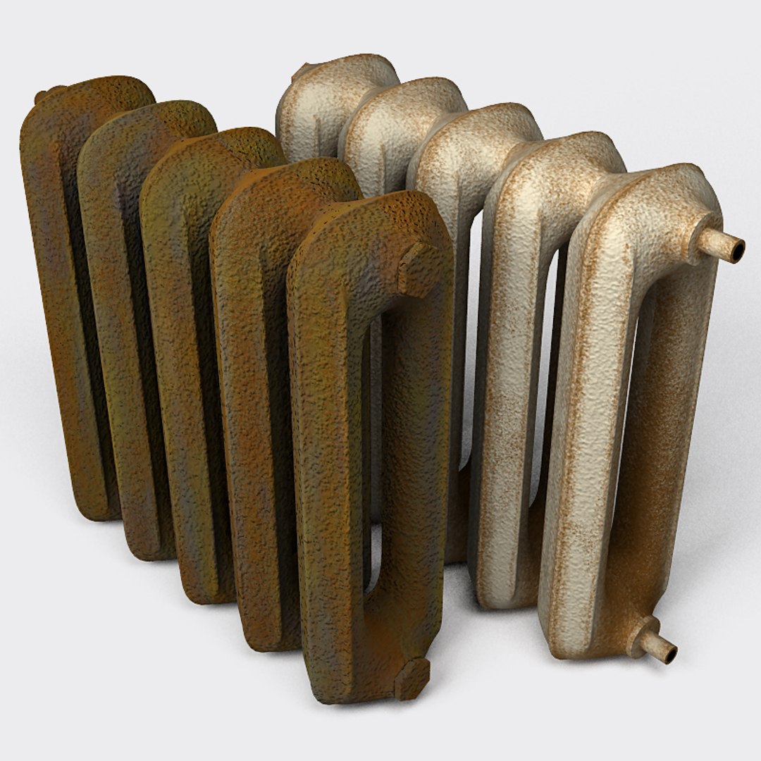 Max Rusty Cast Iron Radiator