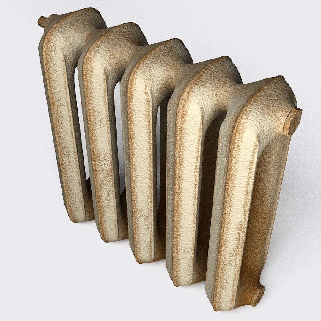 Max Rusty Cast Iron Radiator
