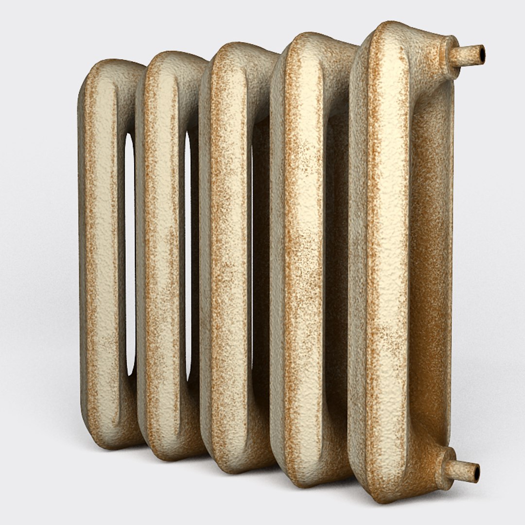 Max Rusty Cast Iron Radiator
