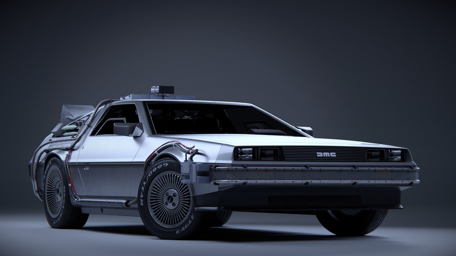 3D Delorean Time Machine Model - TurboSquid 2017537