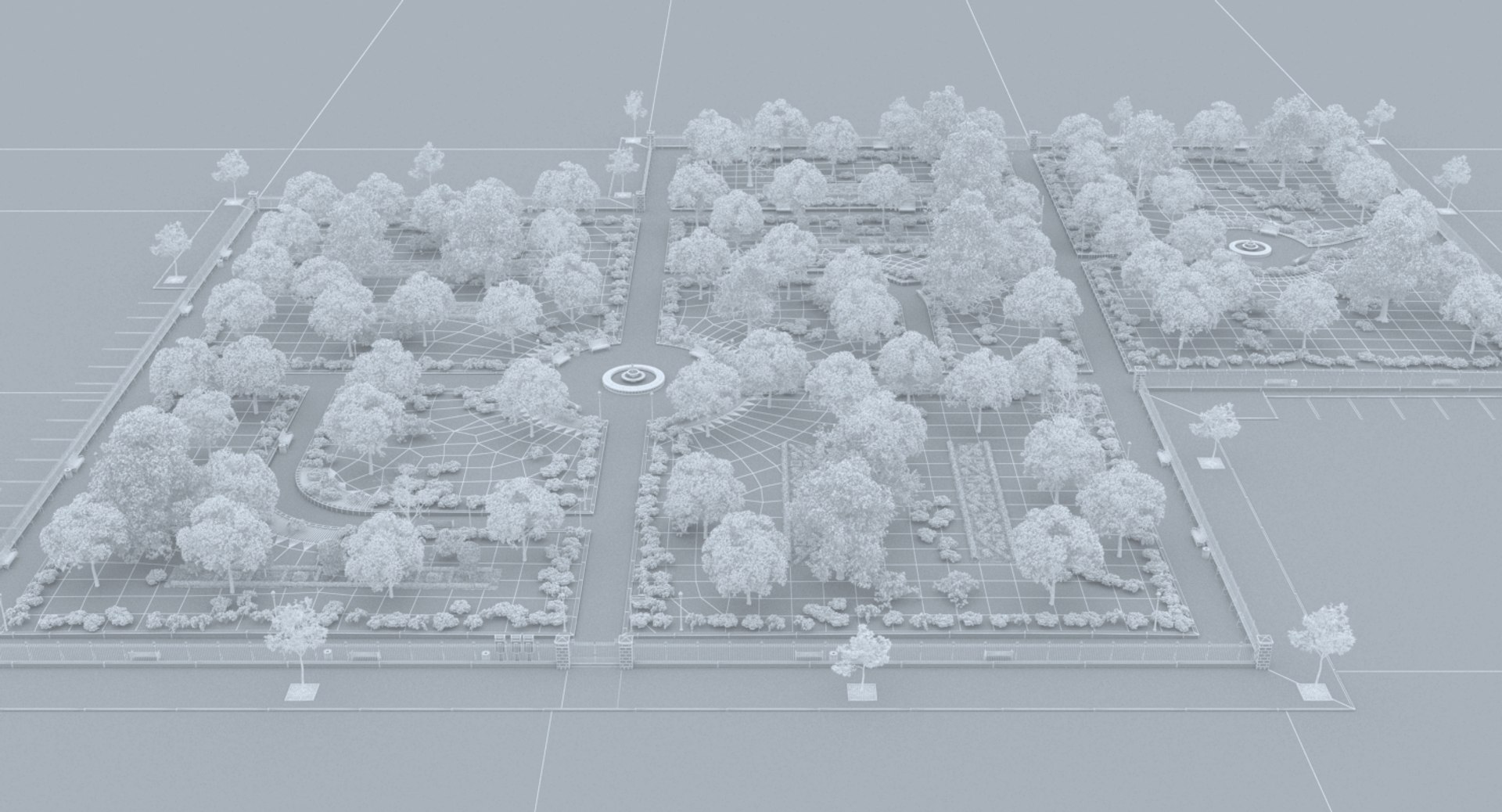 Park Trees Vegetation 3D Model - TurboSquid 1221671