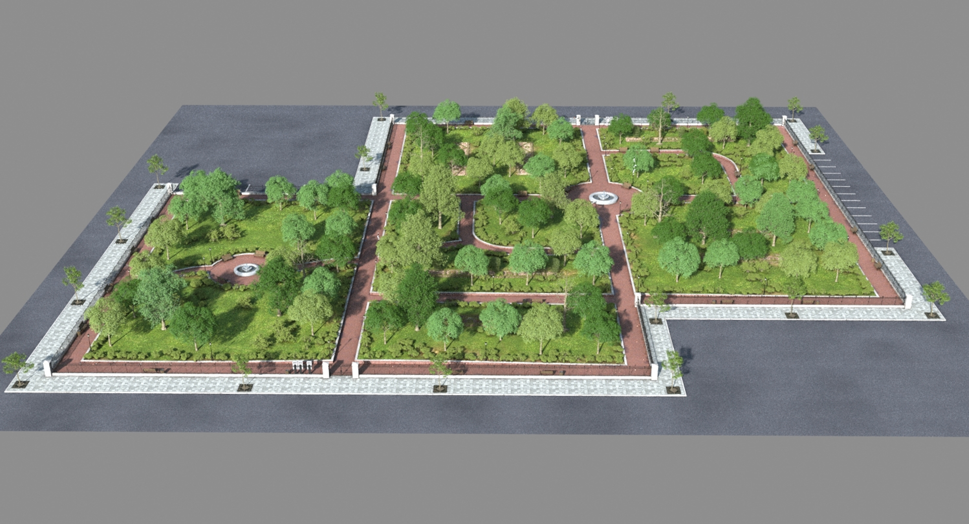 Park Trees Vegetation 3D Model - TurboSquid 1221671