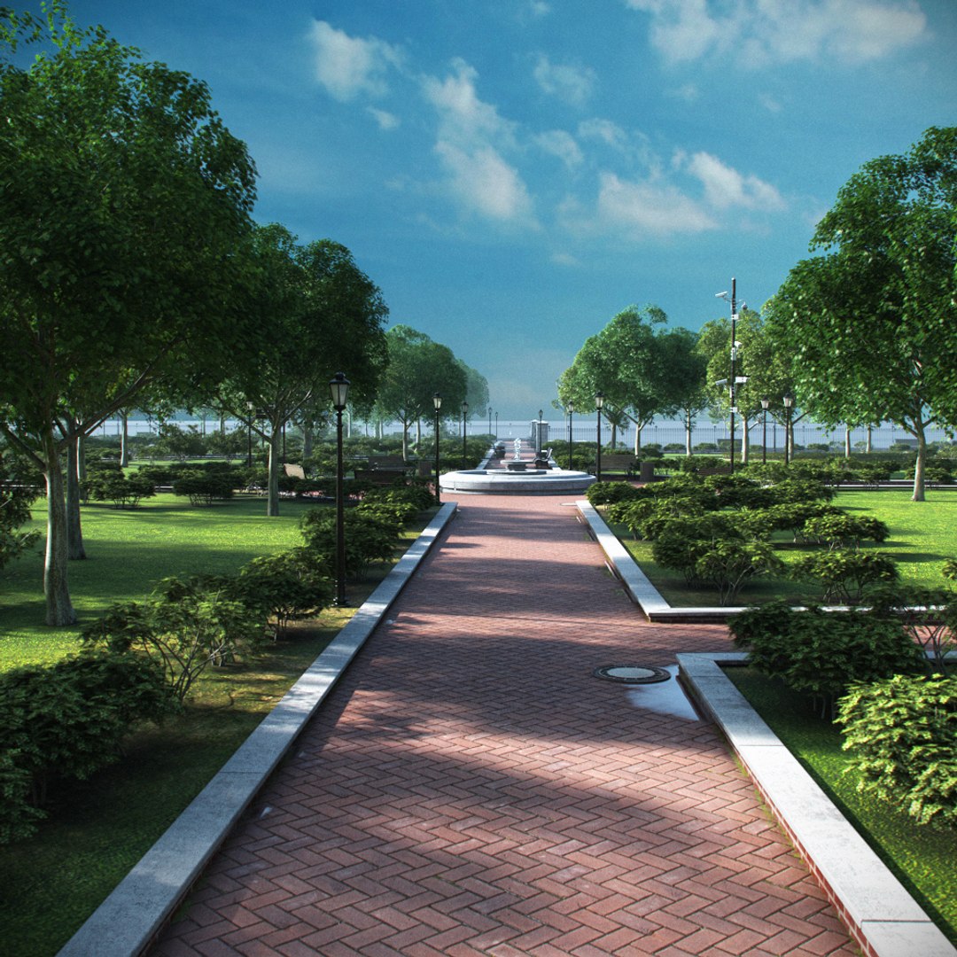 Park Trees Vegetation 3D Model - TurboSquid 1221671