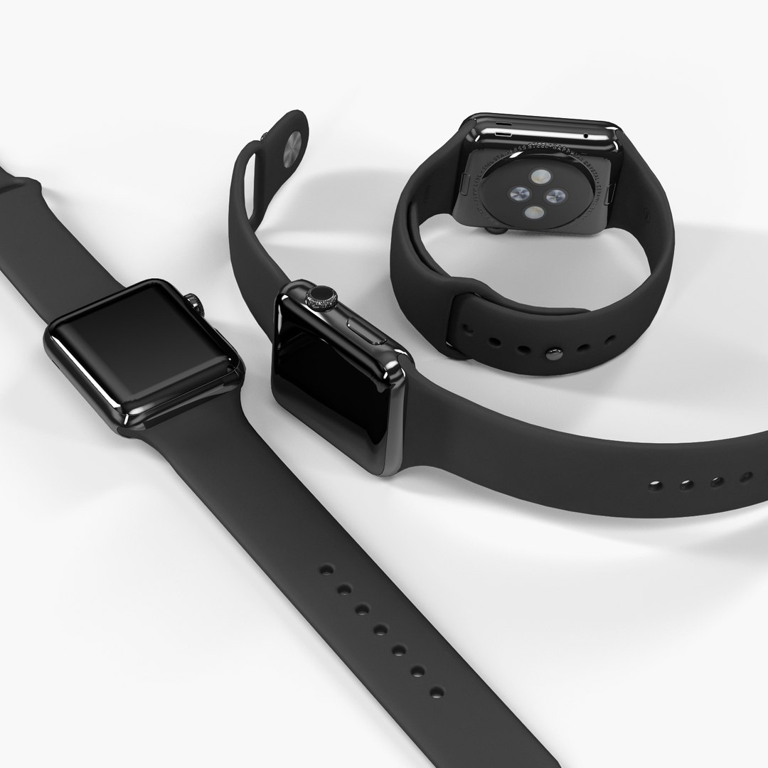 3D Apple Watch Space Black - TurboSquid 1412548
