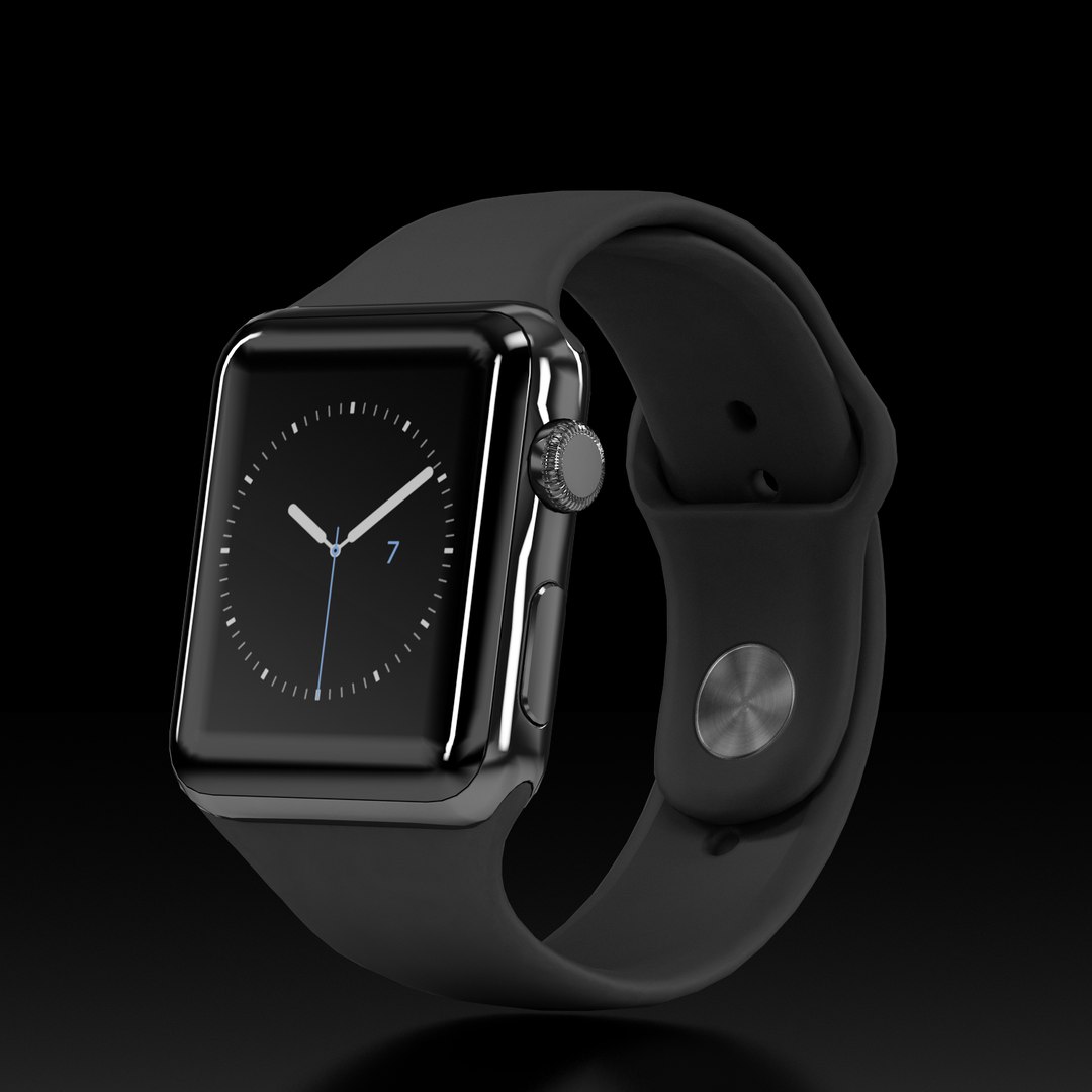 3D apple watch space black - TurboSquid 1412548