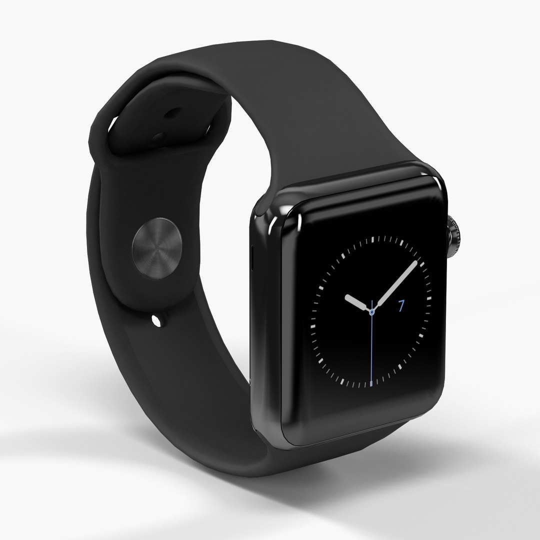 3D Apple Watch Space Black - TurboSquid 1412548
