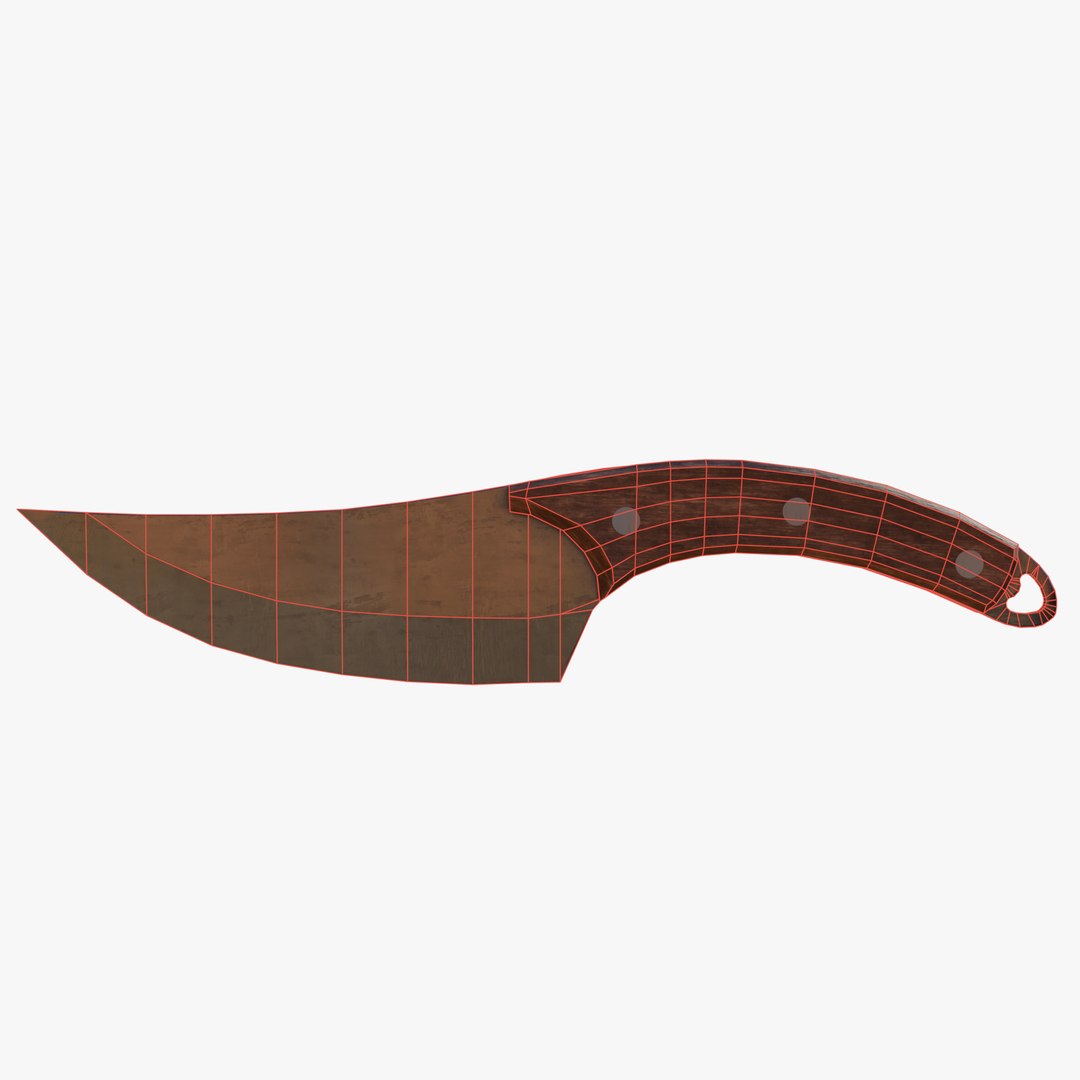 3D Short Knife Model - TurboSquid 2103090