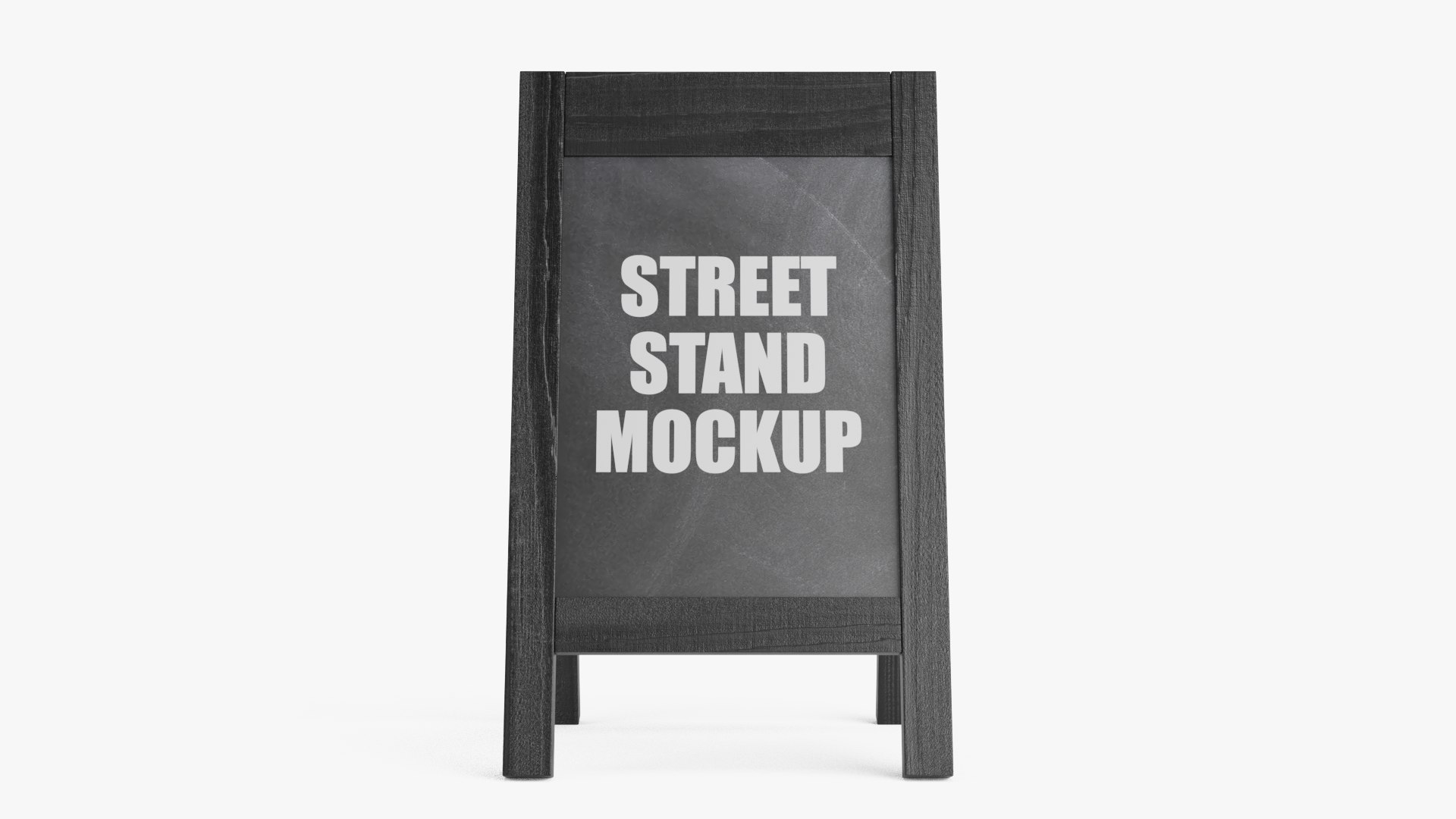 3D Wooden Street Stand - TurboSquid 1665885